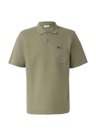 s.Oliver Kurzarmshirt Polo-Shirt Strukturiertes Poloshirt mit Brusttasche