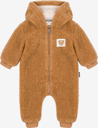 Moschino Combinaison de nuit en tissu doux - Marron