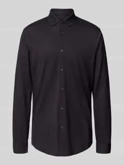 A|X Armani Exchange Regular Fit Freizeithemd mit Haifischkragen