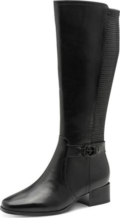 Tamaris Comfort Damen Stiefel Kleiner Absatz Elegant, Schwarz (Black), 42 EU