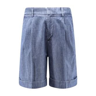Valentino Denim Cotton Shorts - - Shorts - Herren - Blau - L