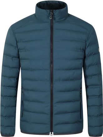 Blue Wave Herren Steppjacke Maximilian in Daunenoptik - Gesteppte Jacke mit Stehkragen in Steel Blue Gr&ouml;&szlig;e 5XL