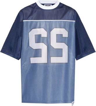 Moschino Homme, Tops, Bleu, Taille: S T-shirt ample