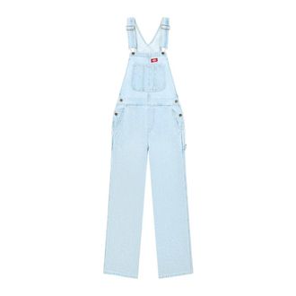 Dickies W Loose Denim Bib - - Jumpsuits & Playsuits - Damen - Blau - S