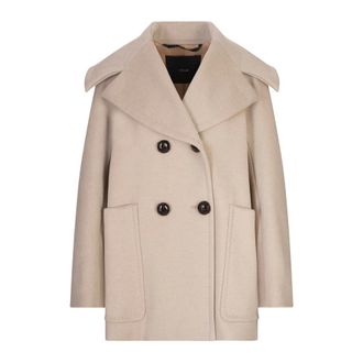 Max Mara Damen, M&auml;ntel, Beige, SGr&ouml;&szlig;e