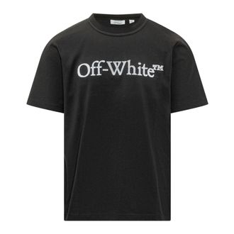 Off-white Big Bookish Regular SS Tee - - Tops - Herren - Schwarzk - M