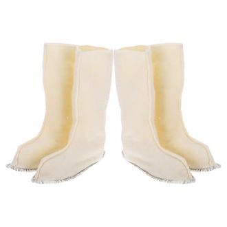 BESPORTBLE Lot de 2 Paires de Chaussettes Imperm&eacute;ables -Mollet pour Bottes de Pluie Femme Doublures Amovibles Chaudes et &Eacute;paisses Haute Tige Taille 42 Int&eacute;rieur 