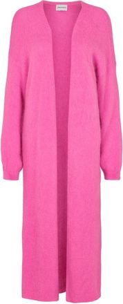 Americandreams Americandreams, Femme, Pulls, Rose, Taille: ONE Size June Long Alpaca Cardigan