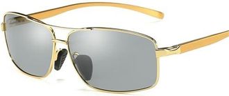 Generic Lunettes De Soleil Polaris&eacute;es For Hommes, Conduite, Sport Quotidien, Lunettes De Soleil For Les Trajets Domicile-travail(Gold)
