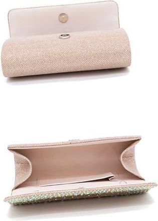 Valiclud Pochette Soir&eacute;e Femme &Eacute;l&eacute;gante Couleur Dor&eacute;e avec Pierres Brillantes Sac Clutch Magn&eacute;tique pour Mariage et D&icirc;ner Formel Accessoire Chic pour Soir&eacute;e et