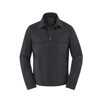 Moorer Homme, Vestes, Bleu, Taille: XL Ade Overshirt