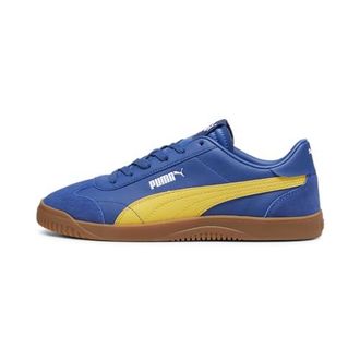 Puma Puma Shoes Baskets Club 5V5, White, Pointure 38-Unisexe-Grand Enfant, Clyde Royal-Yellow Sizzle Blanc, 37 EU