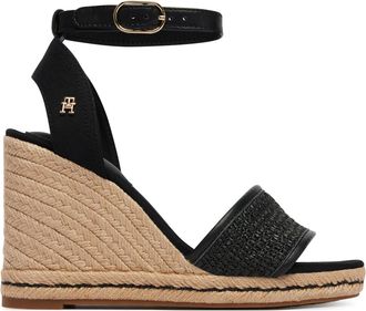 Tommy Hilfiger Espadrilles Tommy Hilfiger High Wedge Espad FW0FW09471 Schwarz