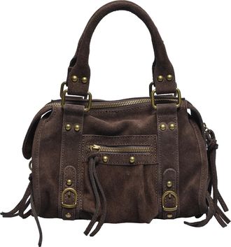 Luisa Vannini Zweifarbig Rindsledertasche