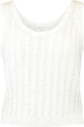 Brunello Cucinelli Tr&auml;gershirt mit U-Ausschnitt - Wei&szlig;