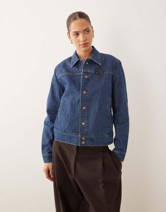 Wrangler x Stranger Things - Nancy - Jeansjacke in Blau