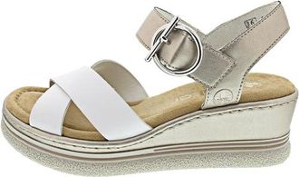 Rieker Sandales Mode Femme 67703, Pointure:38 EU, La Couleur:Blanc