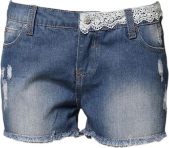Gio Cellini Femme, Shorts, Bleu, Taille: 40 FR Denim Shorts