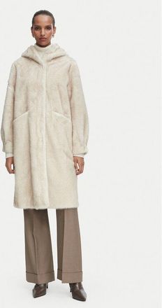 Rinascimento Rinascimento Pelzmantel CFC0127148003 Creme Over Fit