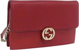Gucci Portefeuille Vintage Pre-owned - Femme - Pre-owned - Rouge - Taille: ONE Size