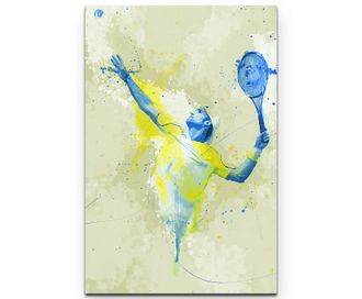 Paul Sinus Art Tennis I 90x60cm auf Leinwand gespannt fertig zum aufhängen
