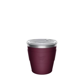 KeepCup QuickSip Thermo-Kaffeetasse aus Edelstahl, vakuumisoliert, wiederverwendbar, mit spritzwassergesch&uuml;tztem Trinkdeckel, Gr&ouml;&szlig;e XS, 180 ml, Merlot