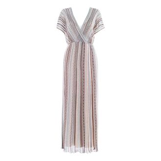 Nenette Maxi-Strickkleid mit V-Ausschnitt - - Dresses - Damen - Gr&uuml;n - S