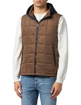 Bugatti Herren 477113-49018 Sportswear Westen, Cognac-20, 52 EU