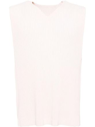Homme Plissé Issey Miyake débardeur August à design plissé - Rose