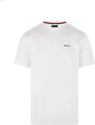 Kiton Homme, Tops, Blanc, Taille: S Umk1274A02 T-Shirt