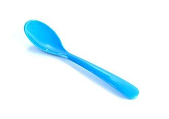 Kimmel Eierlöffel Babylöffel Dessertlöffel (6 Stück) Mehrweg, Kunststoff, Hellblau, 21-000-3308-1