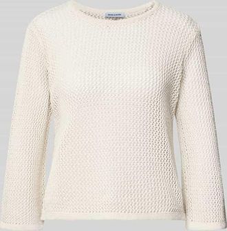 More & More Strickpullover mit Rundhalsausschnitt