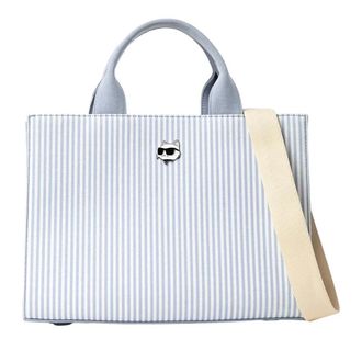 Karl Lagerfeld Shopper - IKON CHOUPETTE STRIPED SQUARE Shopper - Gr. unisize - in Blau - f&uuml;r Damen
