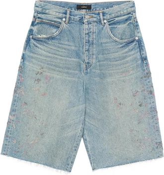 Purple P070 Frayed Shorts