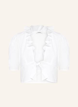 Sandro Sandro Bluse Mit Volants weiss