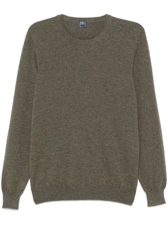 Fedeli pull à design chiné - Vert