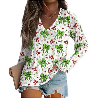 Generic Le Grinch Tshirt Noel Femme Noël Pull Oversize De Vêtements Noel 2025 Pyjama Adulte T-Shirts The Grinch Hiver Femmes Drole Chaud Sweat Sweatshirts Vet