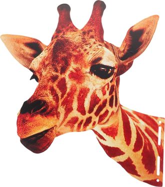 BESTONZON Eisen Giraffen Garten Deko H&auml;ngend Bunte Metall Tier Figur Innen Au&szlig;en Robuste Gartendeko F&uuml;r Zaun Rasen Terrasse Oder Wand Lebensecht Handgefertigt W