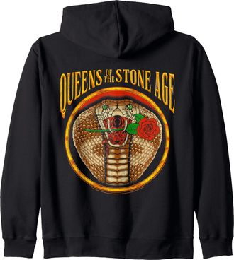 Queens Of The Stone Age Offiziell Queens Of The Stone Age Snake Band Stoner Rock Kapuzenjacke