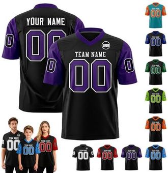 Generic Maillot de Rugby Personnalisable - Customisation int&eacute;grale (Logo, Nom, Num&eacute;ro) pour Hommes, Femmes, Enfants - Haut de Sport (Violet)