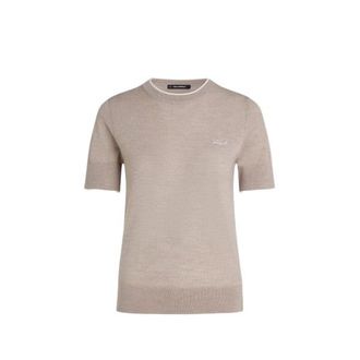 Karl Lagerfeld Pull manches courtes en laine