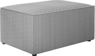 Mirjan24 Moderner Polsterhocker Kobaro Cord, Sitzhocker Hocker Sitzbank Fußbank Pouf Farbauswahl (Poso 110)
