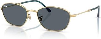 Ray-Ban Rb3749 Sonnenbrillen Arista Gold Fassung Blau Glas 58-18