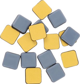 SOLUSTRE 16 Selbstklebende Anti Rutsch M&ouml;belgleiter 30mm Quadratische Bodenschutz Pads f&uuml;r Holz und Betonb&ouml;den M&ouml;belunterlagen f&uuml;r St&uuml;hle Tische Schr&auml;nke