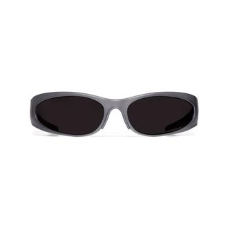 Balenciaga Graue ovale Sonnenbrille - - Accessories - Damen - Grau - ONE SIZE