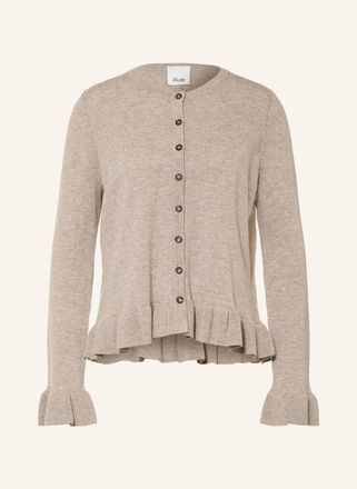 Allude Allude Strickjacke Mit Cashmere Und R&uuml;schen beige