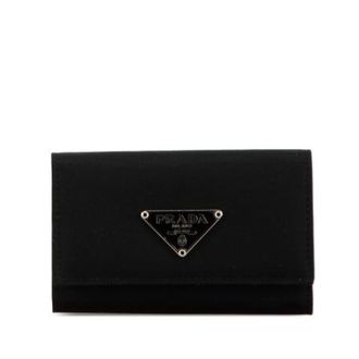 Prada Porte-cl&eacute;s en nylon Pre-owned - Femme - Pre-owned - Noir - Taille: ONE Size