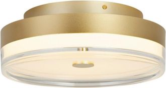 Searchlight Searchlight Cyprus Plafonnier LED, m&eacute;tal dor&eacute; et acrylique transparent
