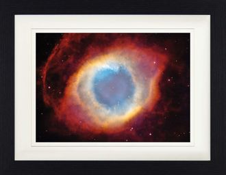 1art1 Der Weltraum Poster Der Helixnebel, Das Auge Gottes Gerahmtes Bild Mit Edlem Passepartout | Wand-Bilder | Im Bilderrahmen 40x30 cm