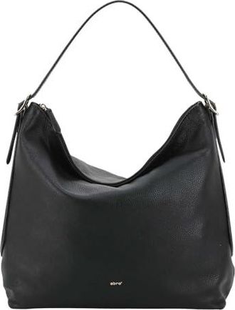 Abro sac &agrave; &eacute;paule bandouli&egrave;re Leather Agave Hobo Bag Carina Black/Gold noir